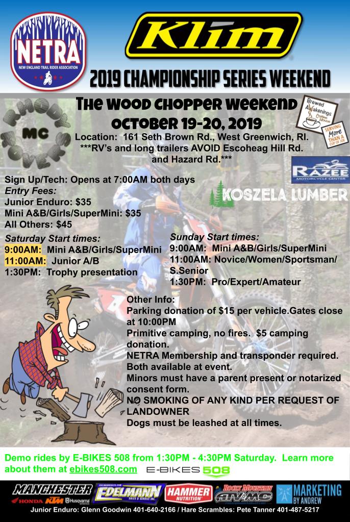 2019 Wood Chopper Junior Enduro - Rhody Rovers MC